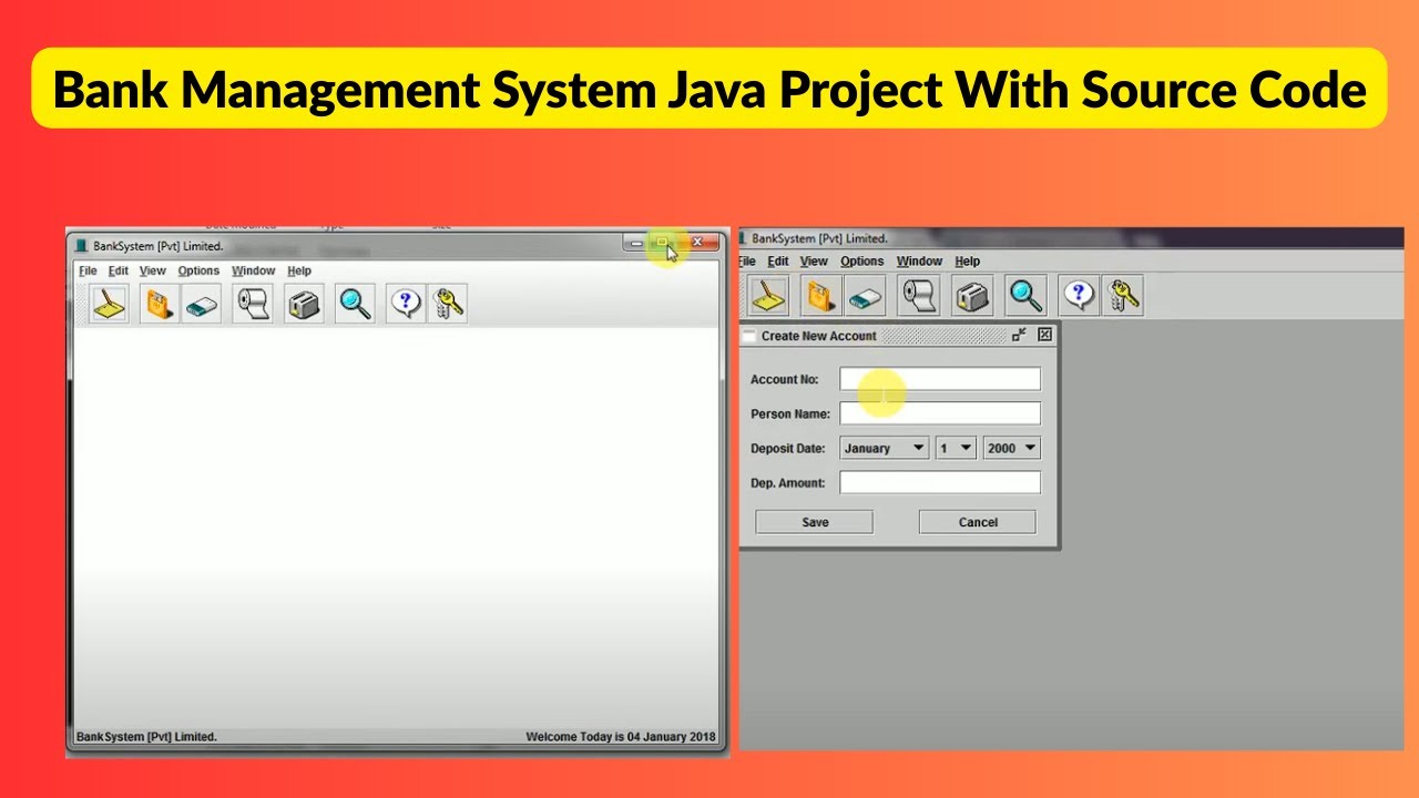 Bank Management System Java Project with Source Code