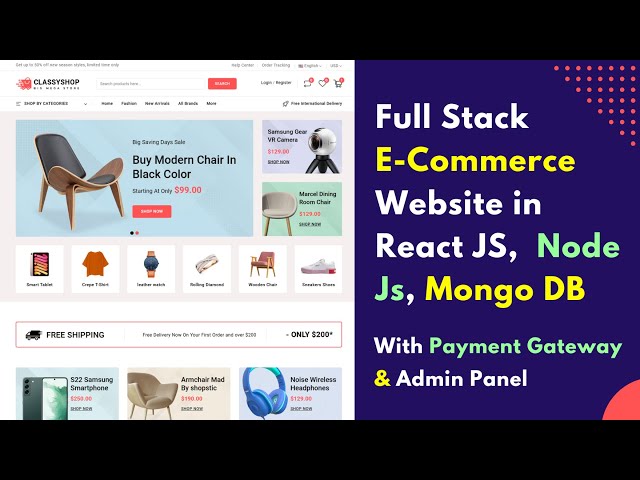 How to Set Up a Full Stack E-Commerce Website Using React JS, MongoDB ...