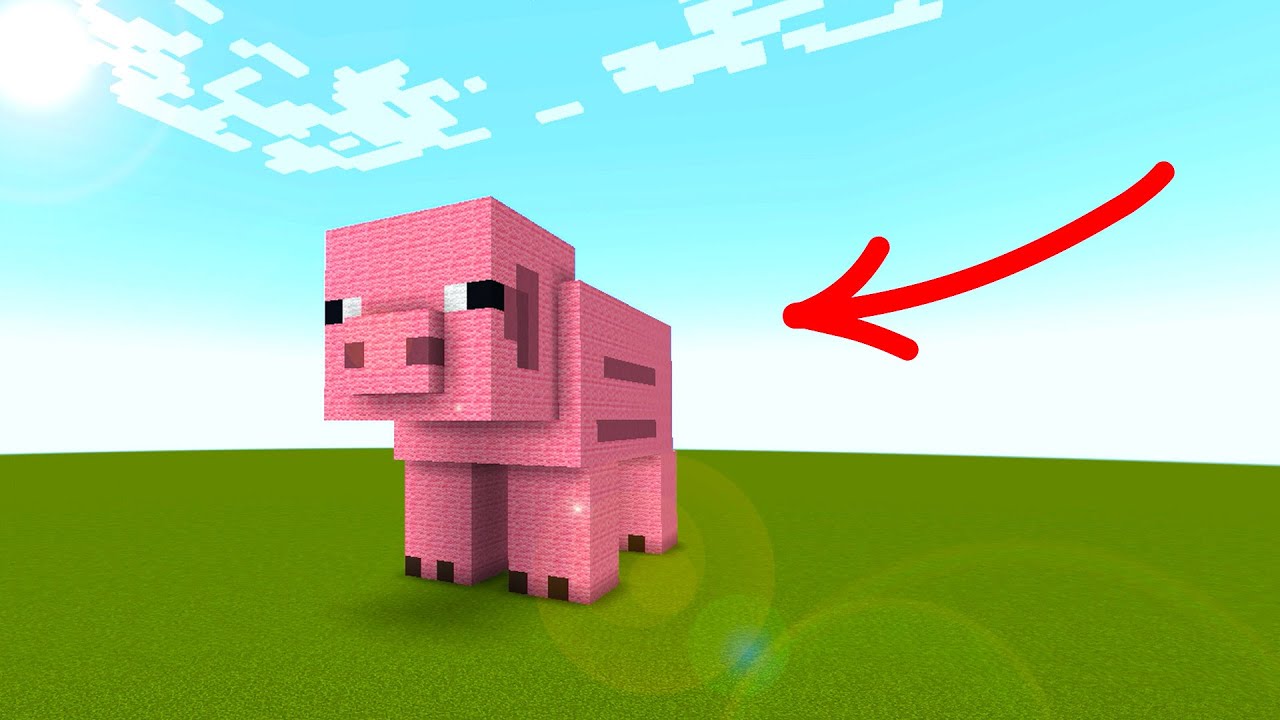 How To Make a PIG STATUE in Minecraft | Tutorial