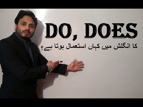 Use of | Do, Does | By Syed Ali Raza Kazmi
