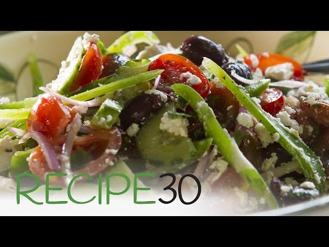 MEDITERRANEAN GREEK SALAD - By RECIPE30.com