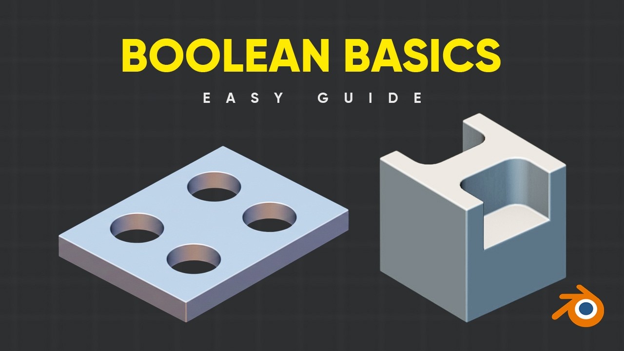 Blender Boolean Modifier Explained (Beginner Friendly) | Boolean Basics Easy Guide