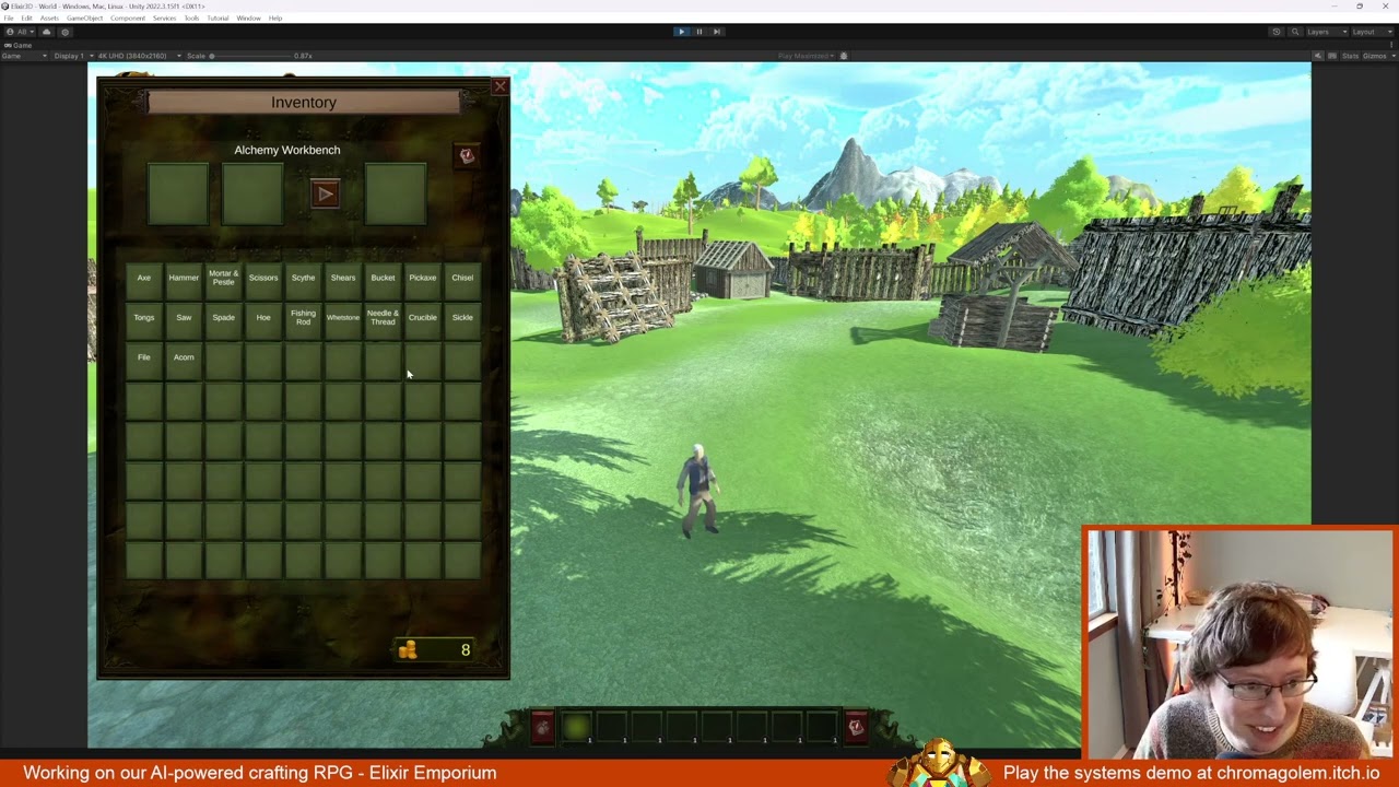 Hooking up Stable Diffusion to power item images in our infinite crafting RPG