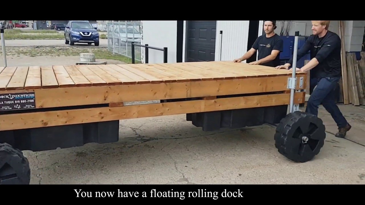 How to install: dock wheels on floating dock