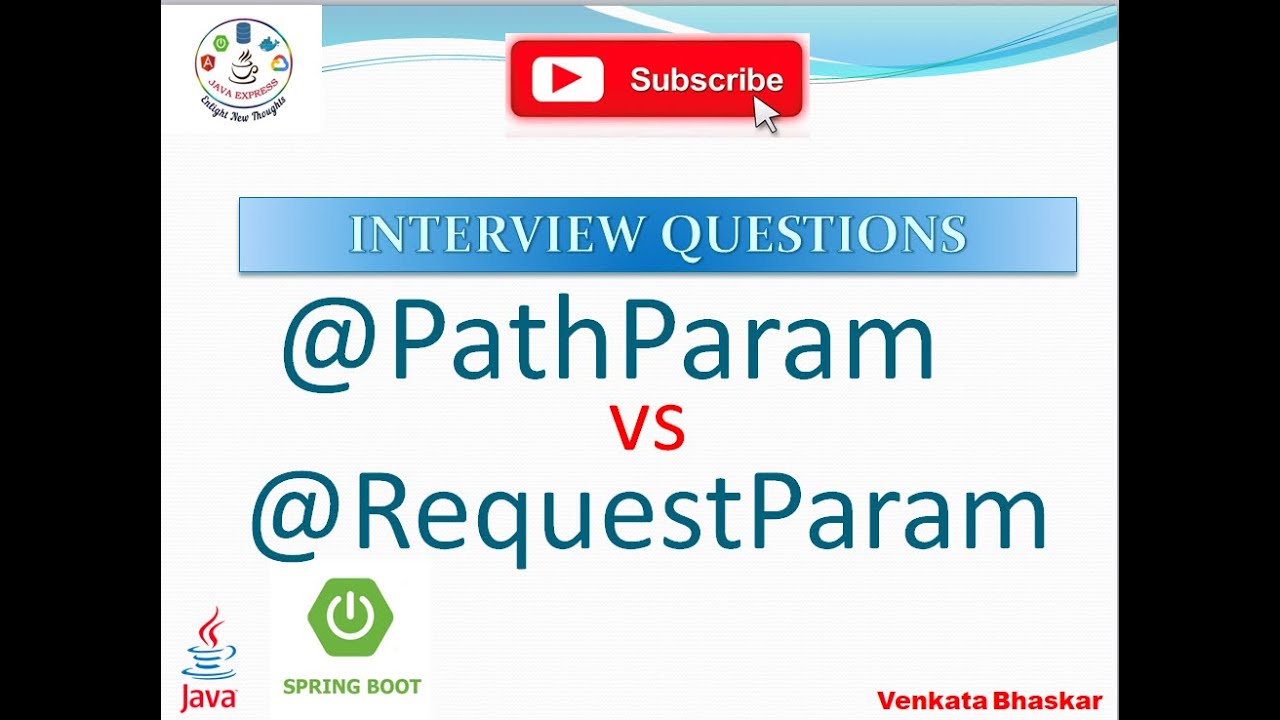 Difference between Path Param vs Request Param | Spring Boot Interview Questions @JavaExpress