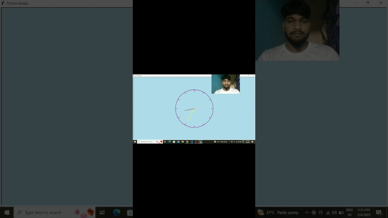 How to program Analog Clock in python Turtle | python beginners tutorial #coding