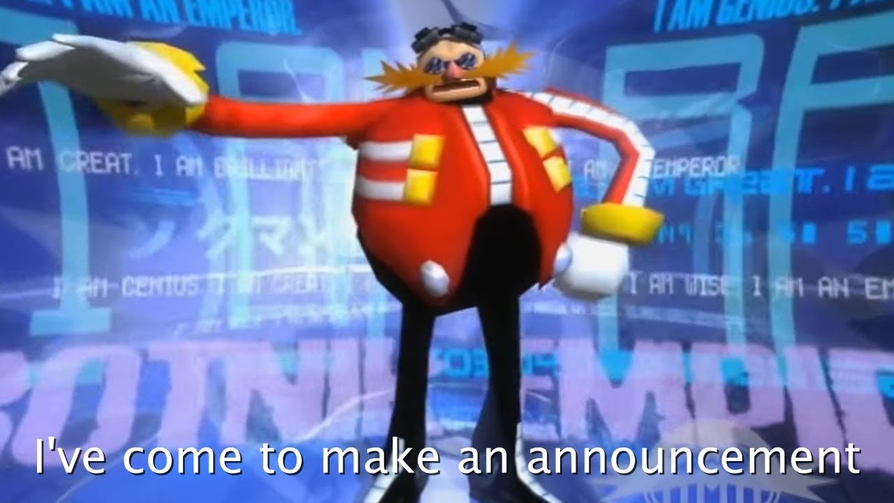 Dr. Eggman's Announcement, but it's a Rap Battle Verse