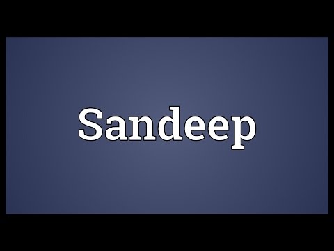 Sandeep Meaning