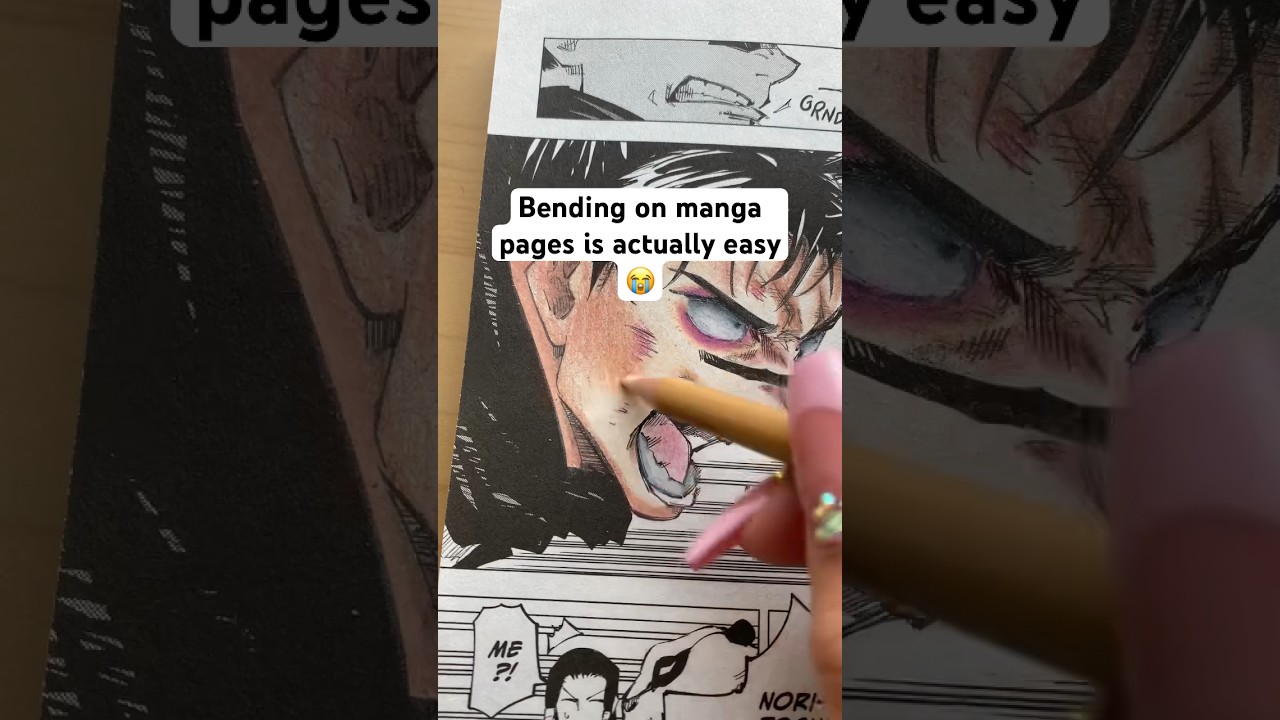Coloring my manga coloring book✨ #shorts #manga #coloring