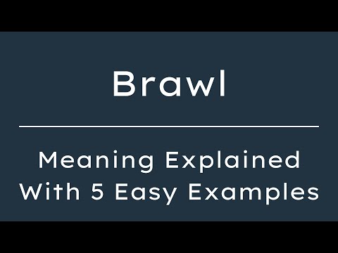 Brawl Meaning in English With 5 Example Sentences, Brawl Meaning in English