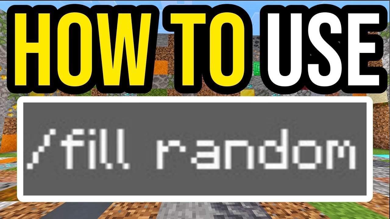 How To Use /Fill With Multiple Blocks RANDOMLY! | Minecraft Bedrock & Java!