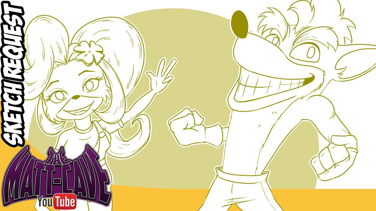 Sketch Request - Crash Bandicoot - Crash and Coco