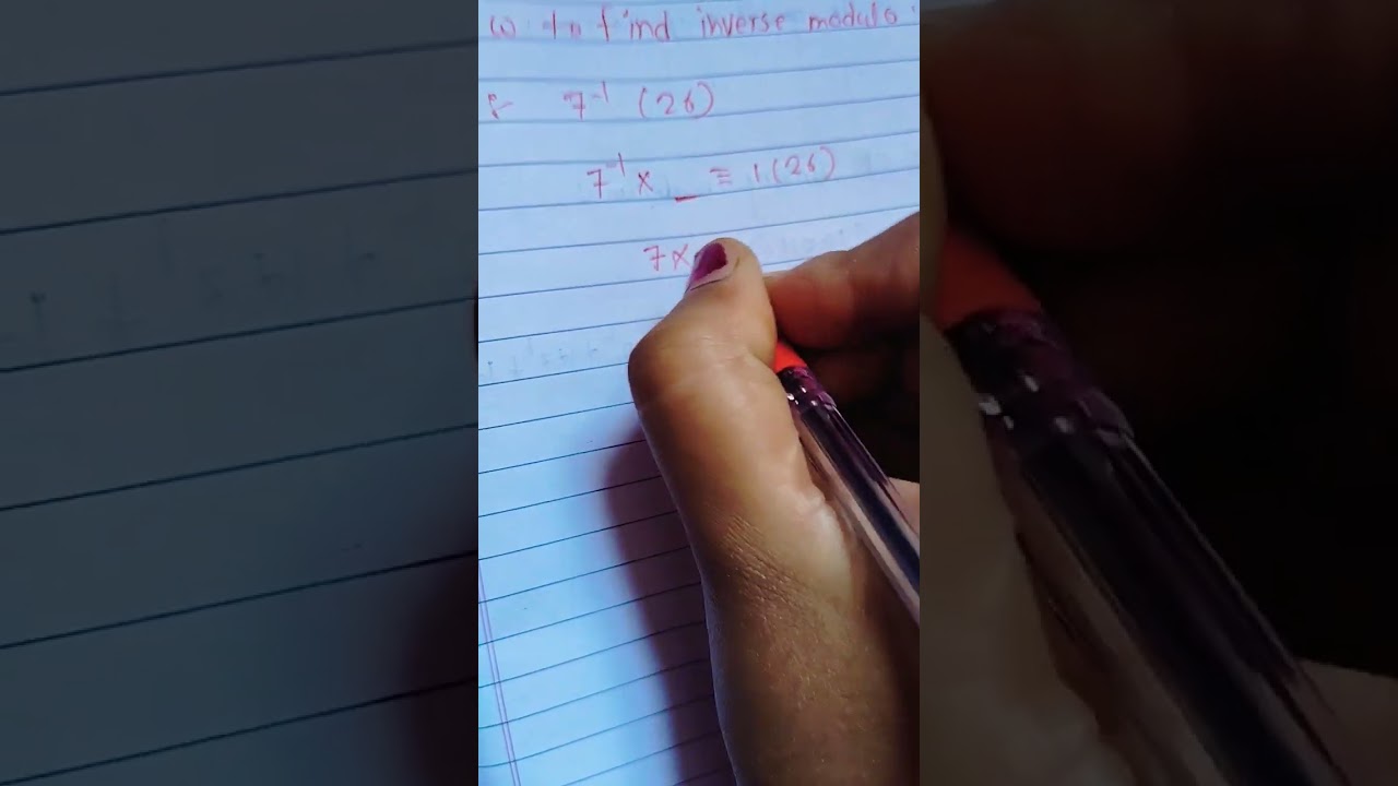 inverse modulo