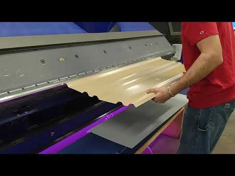 Custom bent metal roofing at Wagler metal sales