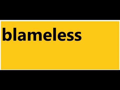 Blameless Meaning
