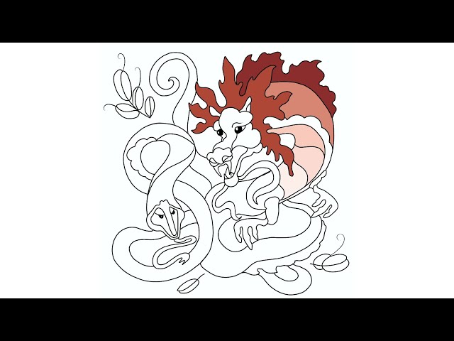 Página Para Colorear Del Año Nuevo Chino