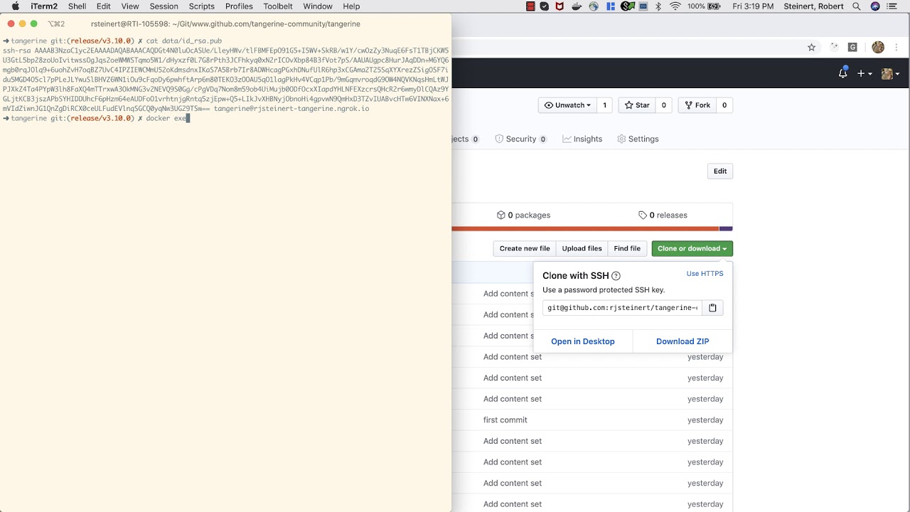Demo: Server Admin creates group on command line from content set in a private repository on Github