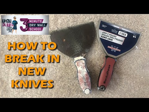 You Need to Break in New Drywall Knives or THIS will happen