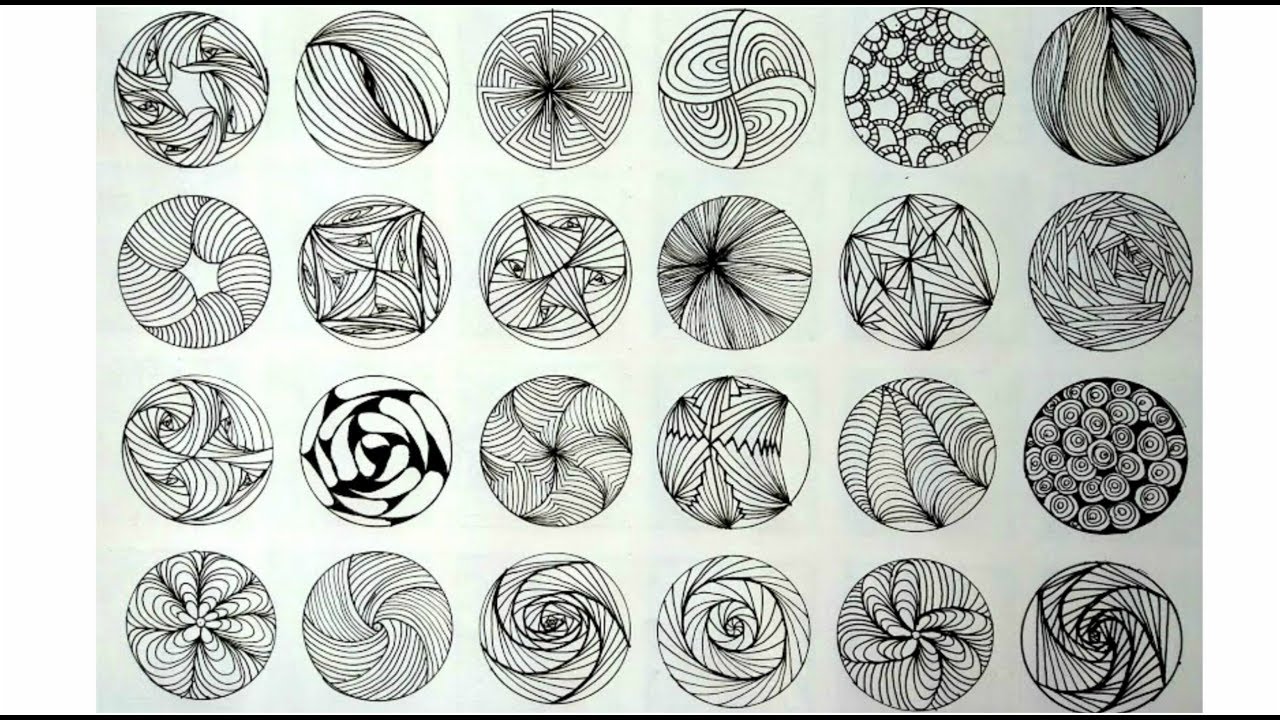 24 ZENTANGLE PATTERNS - Part 2