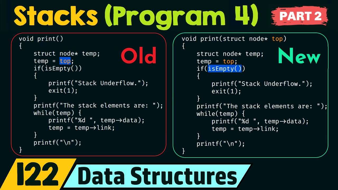 Stacks (Program 4) – Part 2