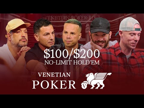 Venetian Poker Live | $100/$200 with Jean-Robert Bellande, Matt Berkey & Chino Rheem