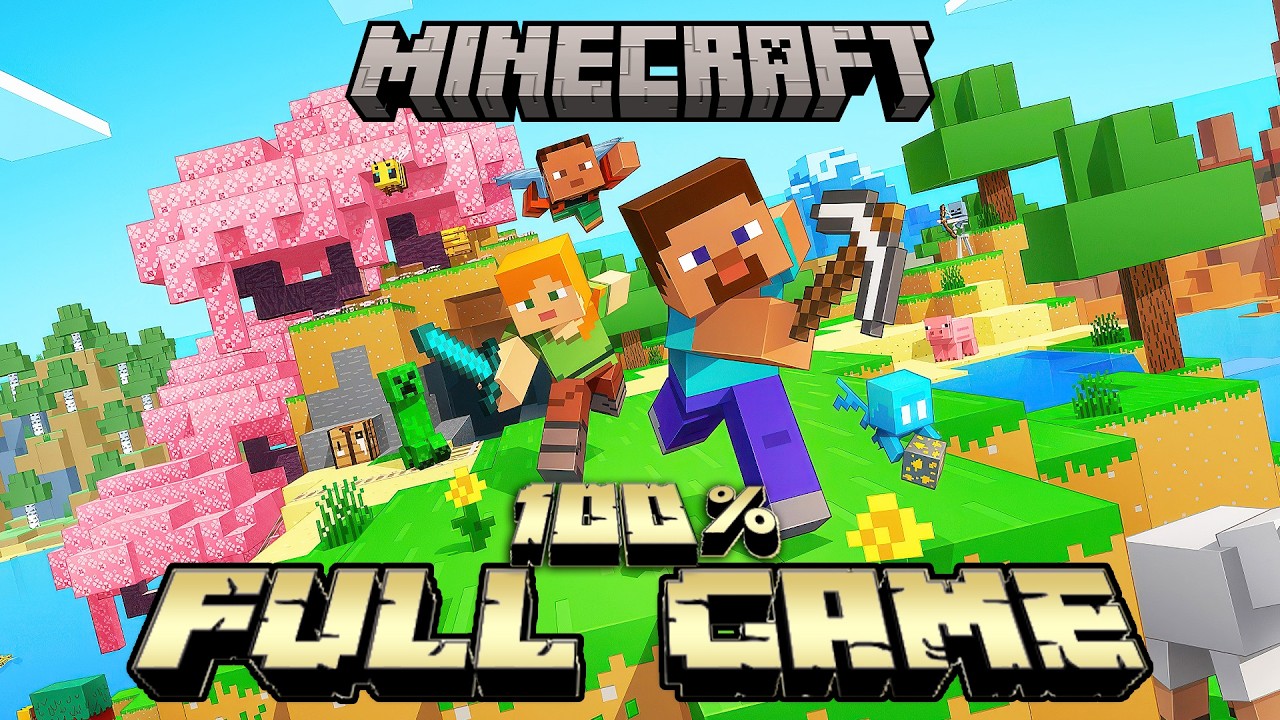 MINECRAFT 100% Gameplay Walkthrough FULL GAME (4K 60FPS) No Commentary