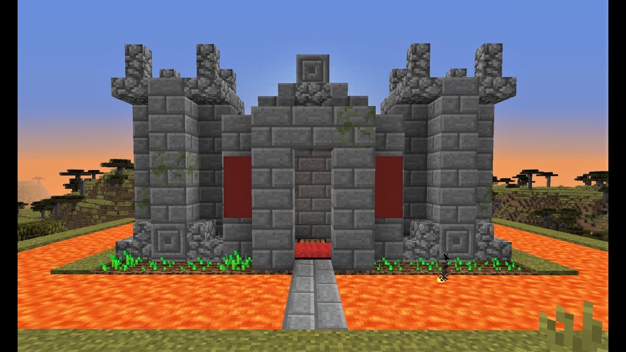 Miniature Fortress With Working Drawbridge Tutorial