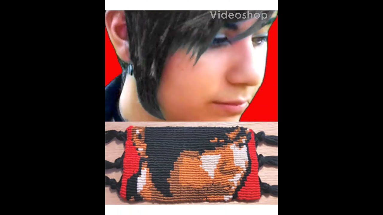 PIXEL ART ALPHA PATTERN FRIENDSHIP BRACELET MACRAME CUSTOM PHOTO PULSERA CON PATRÓN ALPHA CON FOTO.