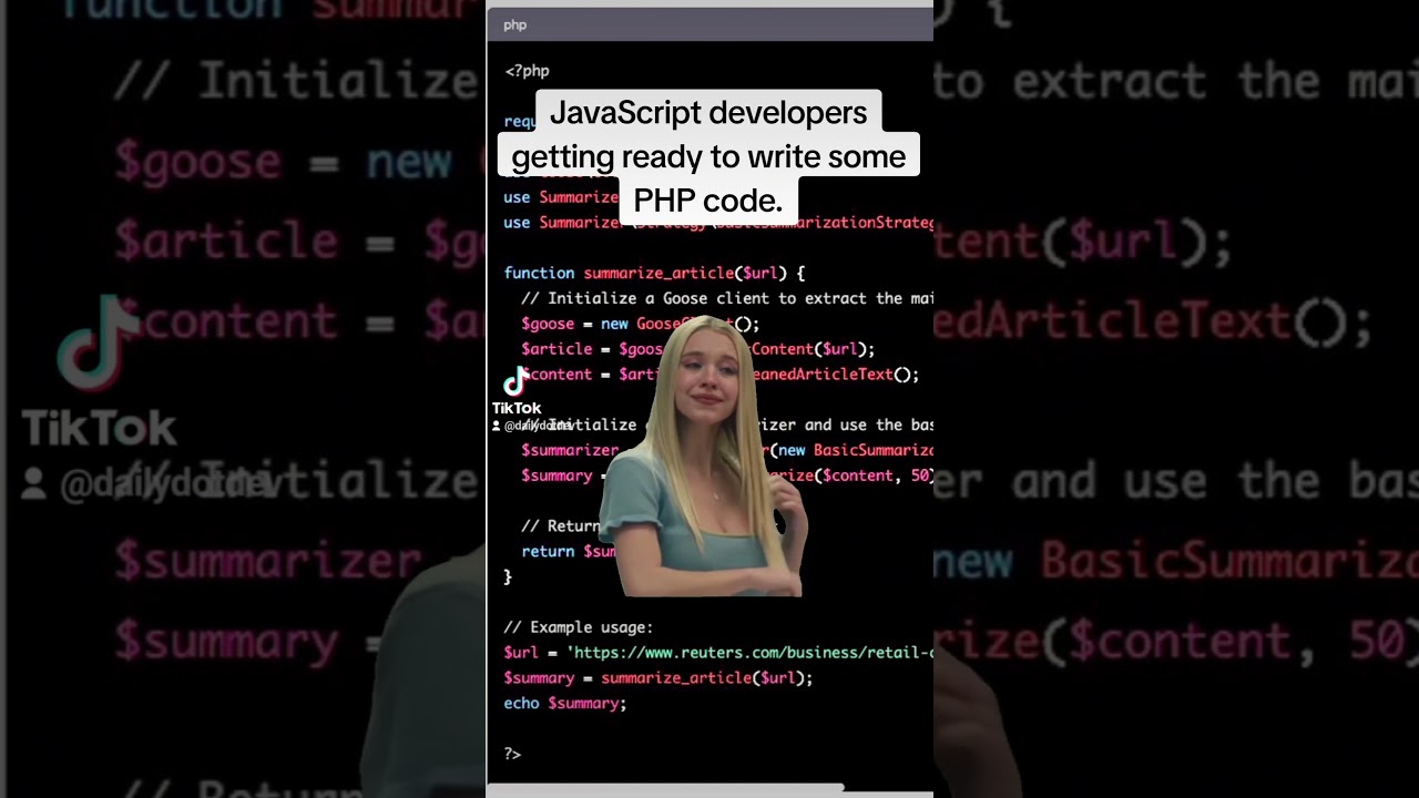JavaScript developers love PHP