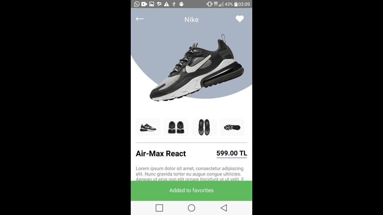 GitHub - anilsenay/React-Native-Shopping-App: A shopping app created with React Native. Demo ...