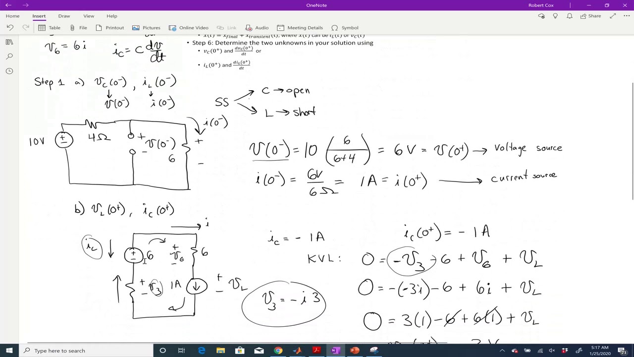 Second Order Circuit Example 2