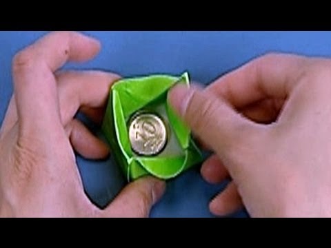 How to make a Paper Coin Box (Tutorial) – Paper Friends 05 | Origami ...