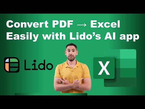 Cara Mengonversi PDF ke Excel (Cara Paling Akurat dan Termudah) dengan Lido