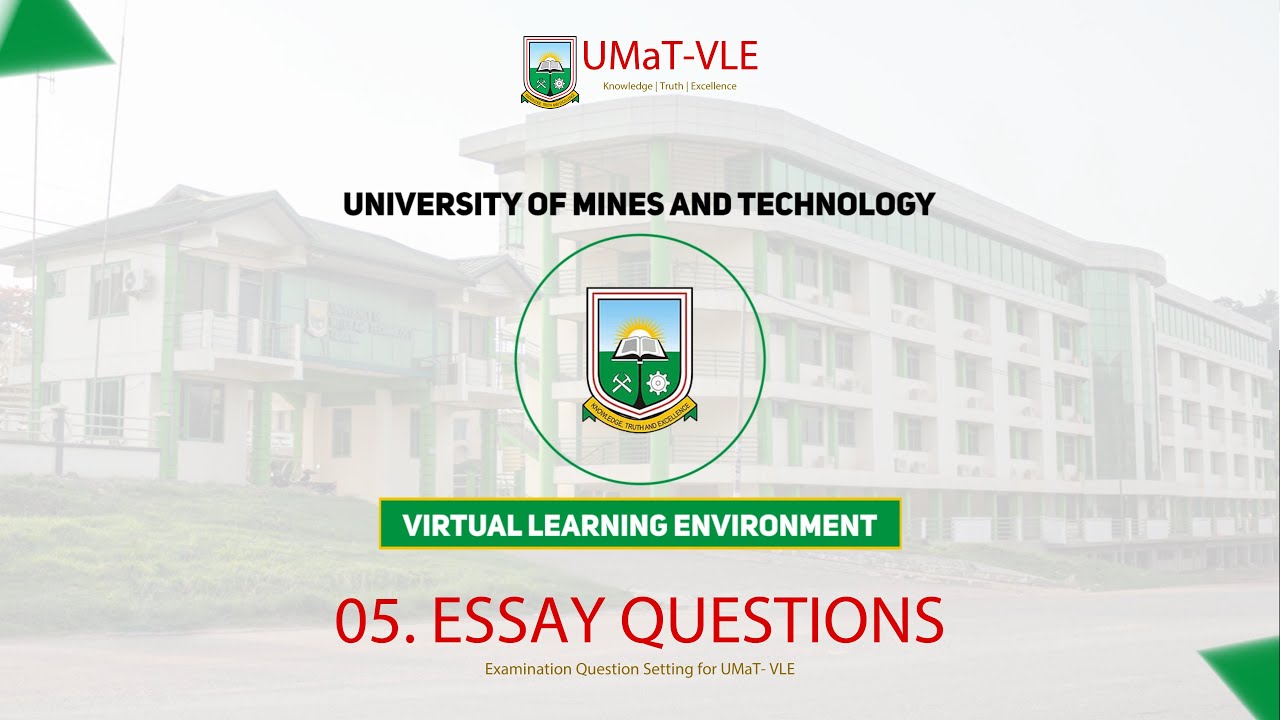 05  Essay Questions in VLE (MOODLE)