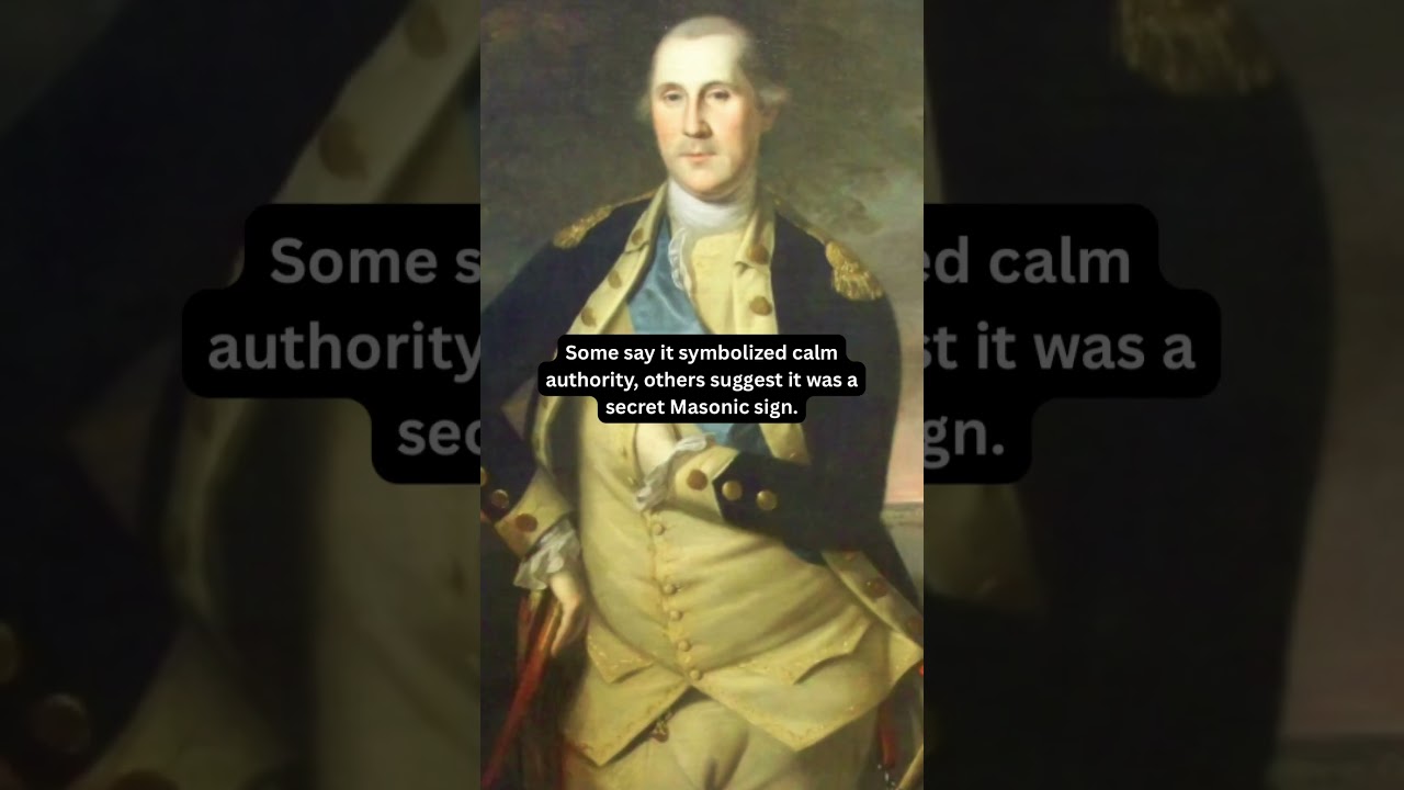 What does the hidden hand gesture mean? #history #art