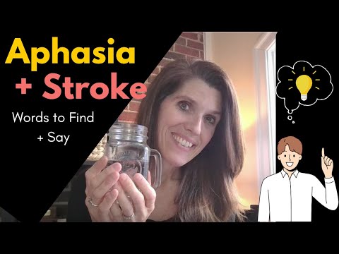 Aphasia and Stroke Words To Find and Say | When You Need a Drink