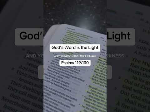 God’s Word is Light! Psalms 119:130 #Blessed #Christianity #TheWordofGod