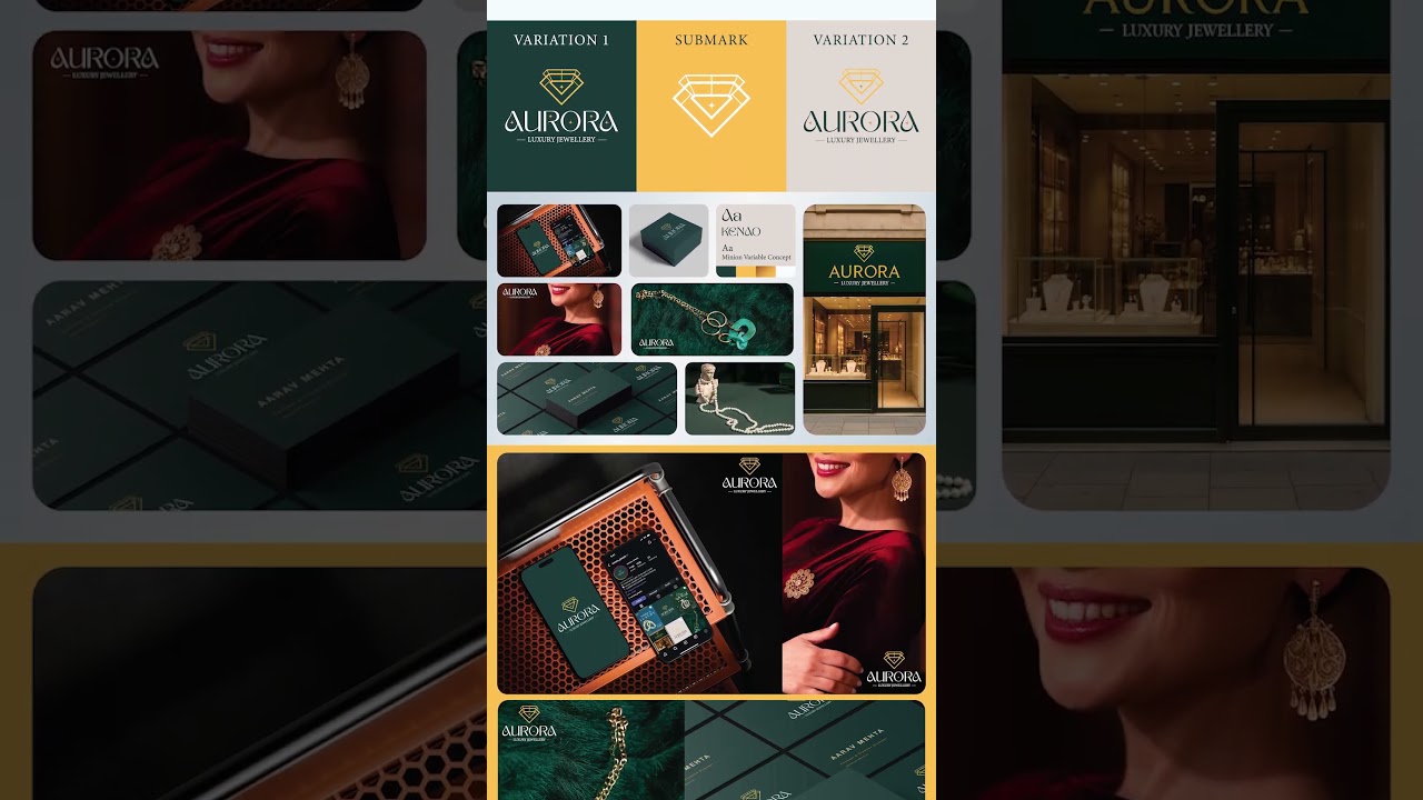 Luxury Brand Identity Design in 30 Seconds | Jewellery Edition | Canvas to Code