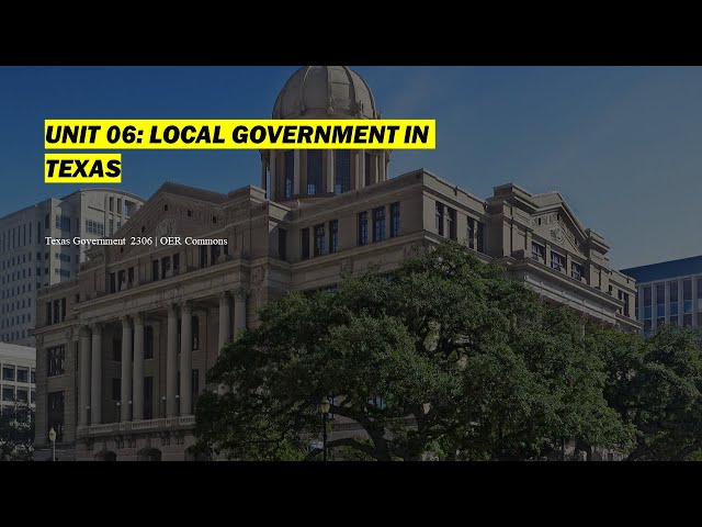 Understanding Local Government in Texas: Structure, Function, and ...