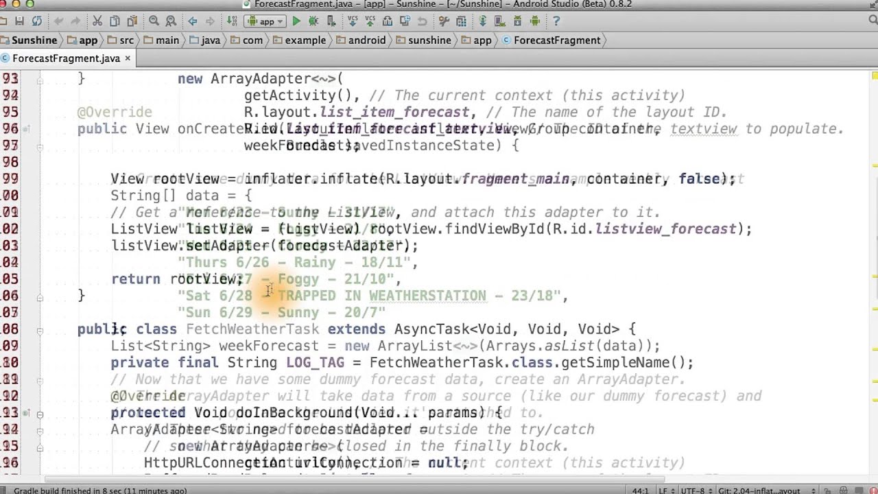 Refresh Button Behavior - Developing Android Apps