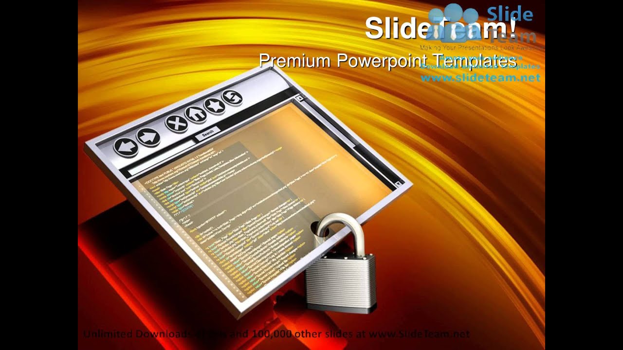Secure Internet Browser Computer PowerPoint Templates Themes And Backgrounds ppt themes