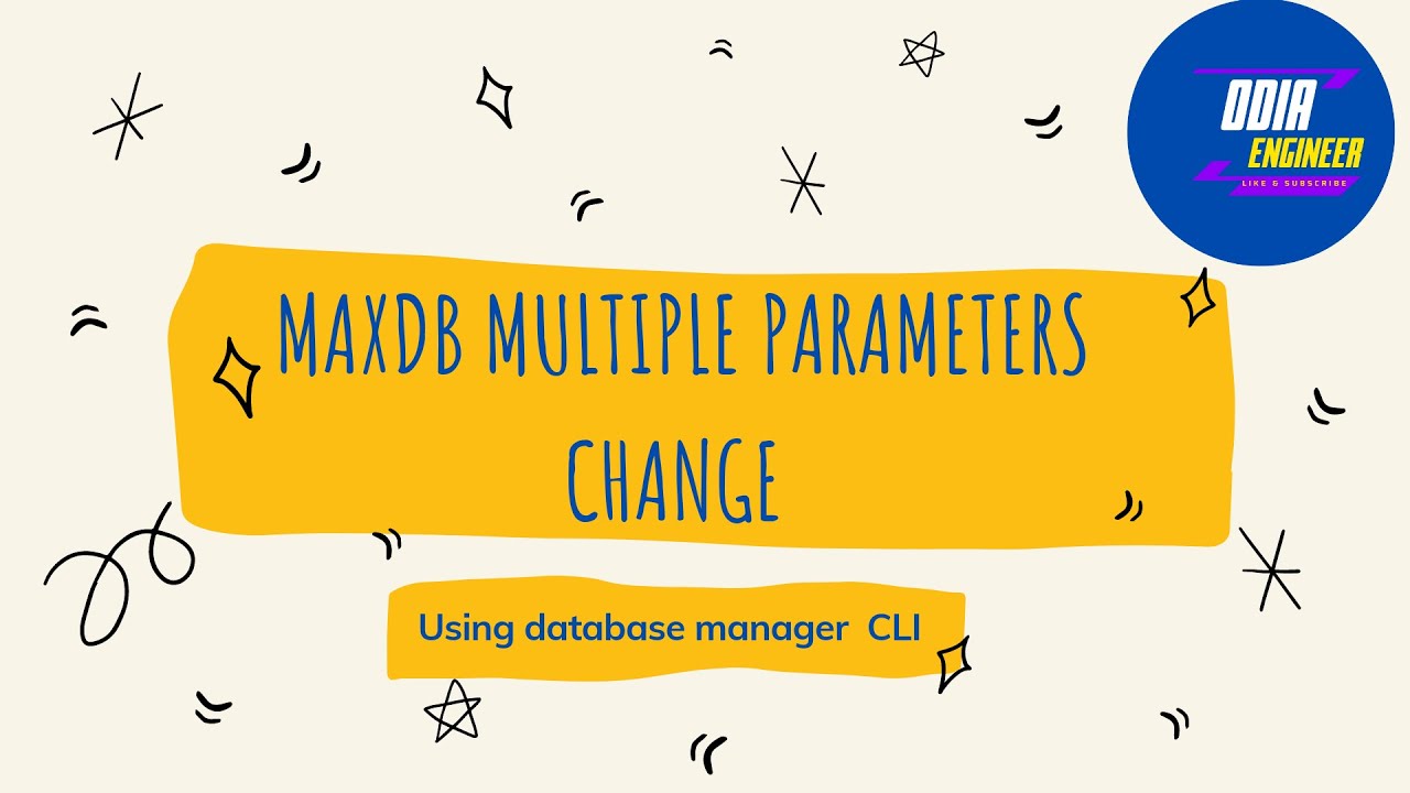 Parameter change in MaxDB Using dbmcli | SAPBASIS | MaxDB | SAP @odia_engineer