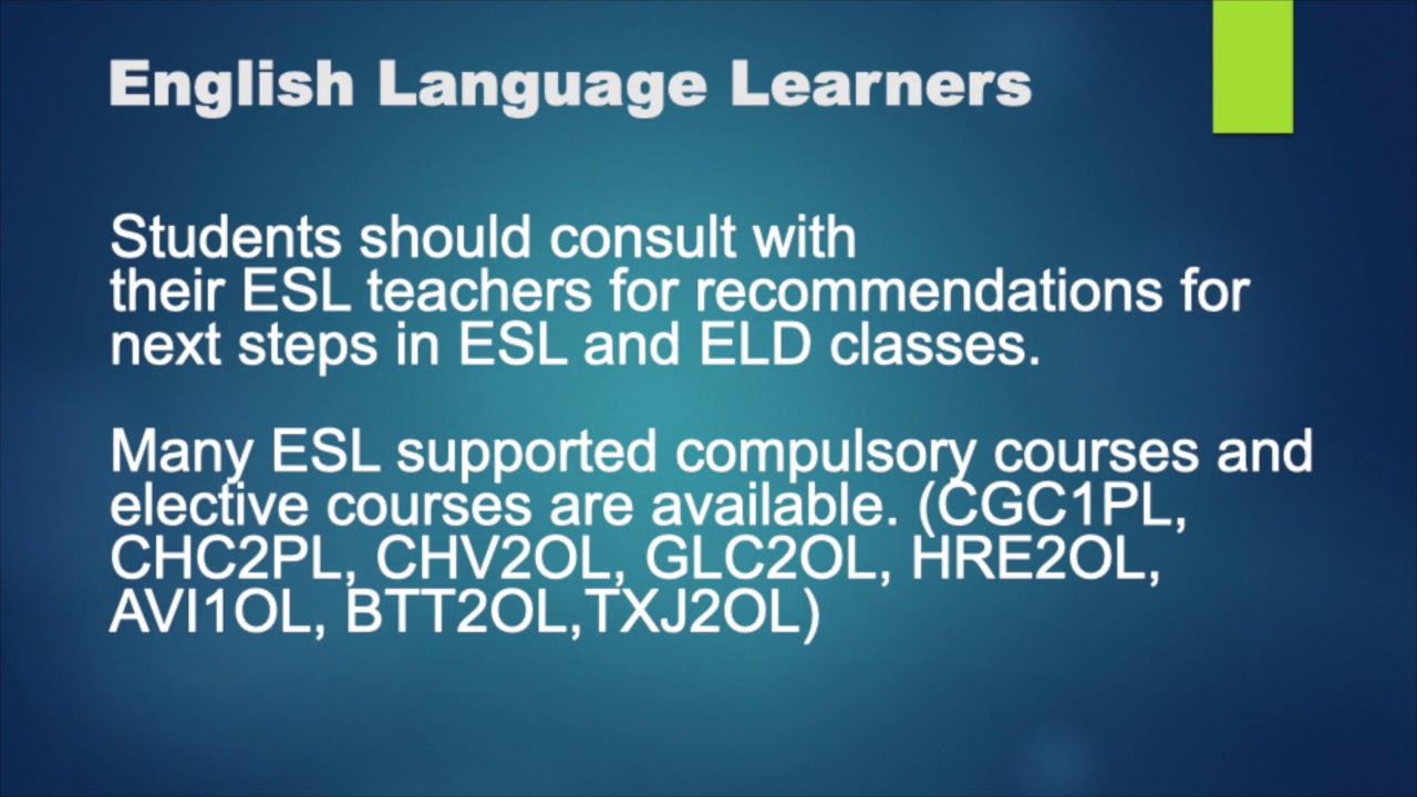 Grade 9 Course Selection Presentation