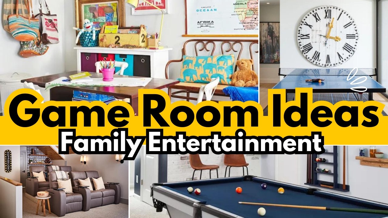 200+ Inspiring Game Room Ideas That Are Entertainment Family Rooms in Small Spaces