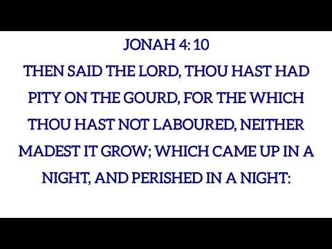 HOLY BIBLE VERSE JONAH 4:10 win the soul