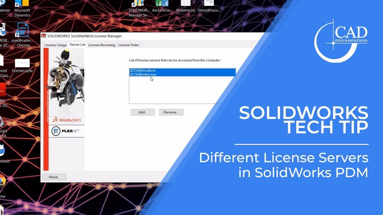 Tech Tip Tuesday: Different License Servers in SolidWorks PDM