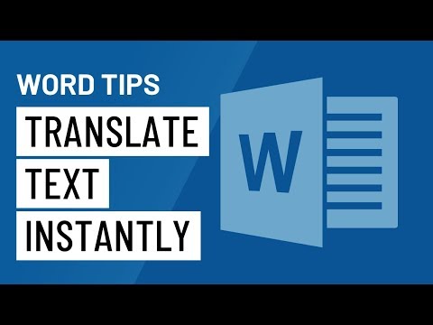 Word Quick Tip: Translate Text Instantly