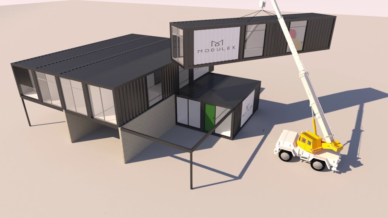 Modular Home Build Animation
