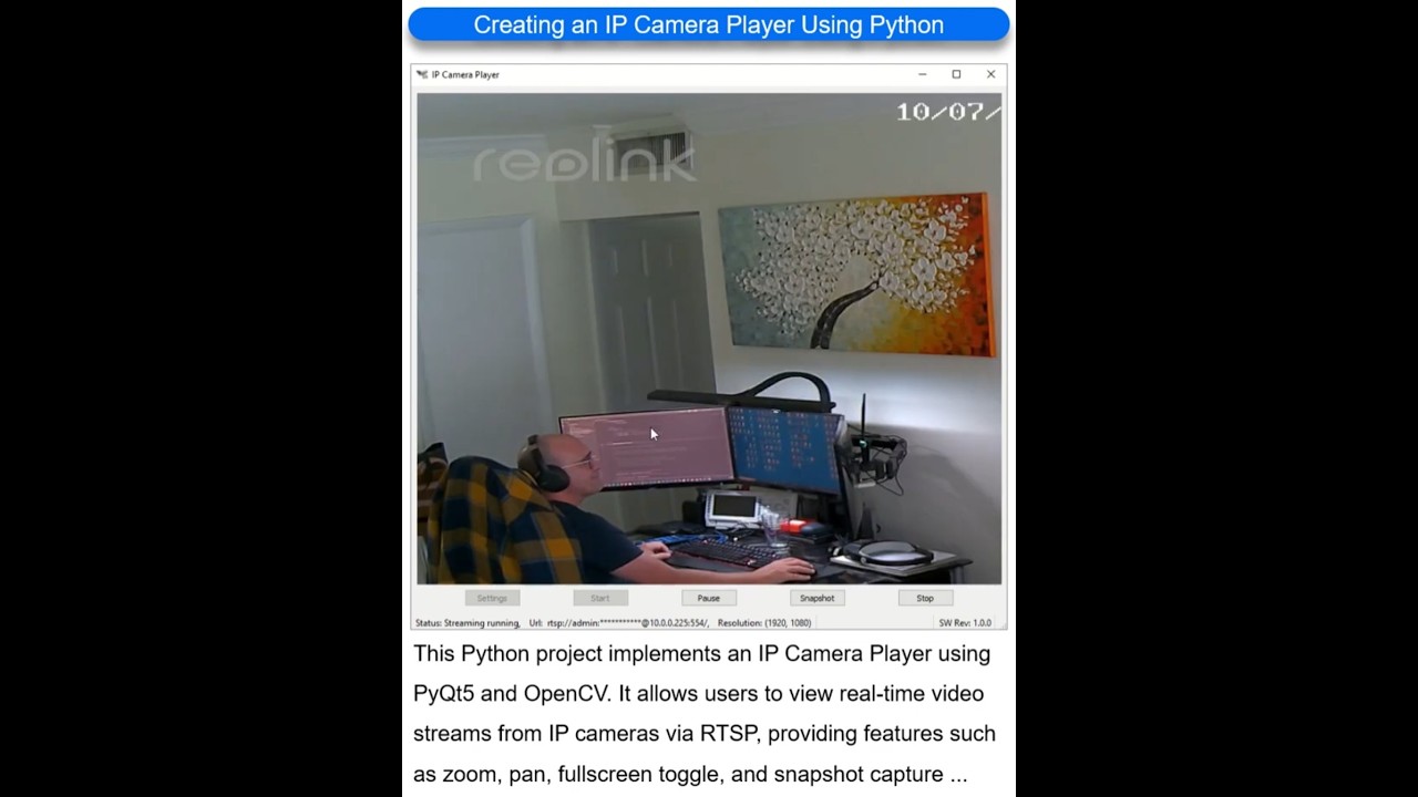 Creating an IP Camera Player Using Python