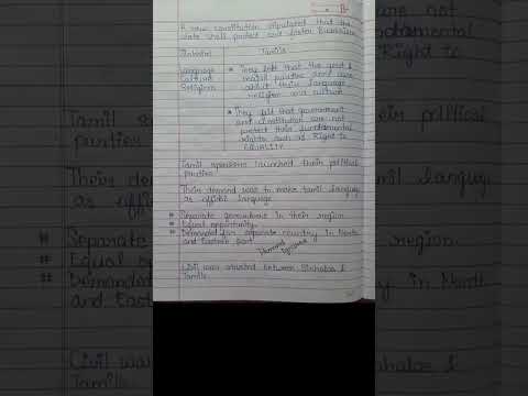 Power sharing class 10th chapter 1 Civics Notes easy and understandable #powersharing #notes